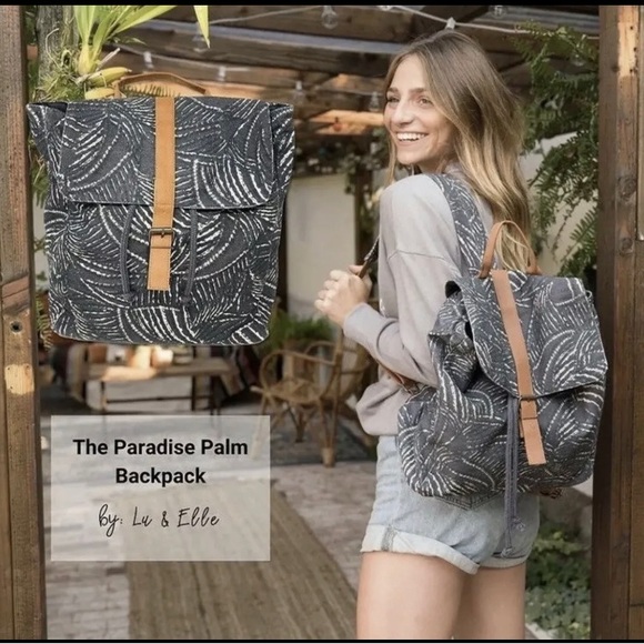 Lu & Elle | Bags | Lu Elle Paradise Palm Backpack New With Tags Sealed ...